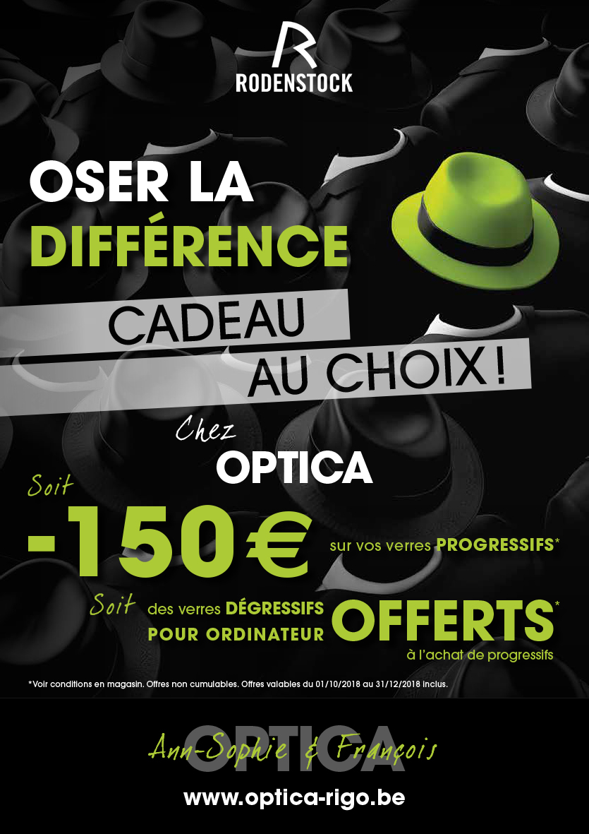 Action 2018-150€ Progressifs %%Opticien Uccle%% Opticien Uccle Optica